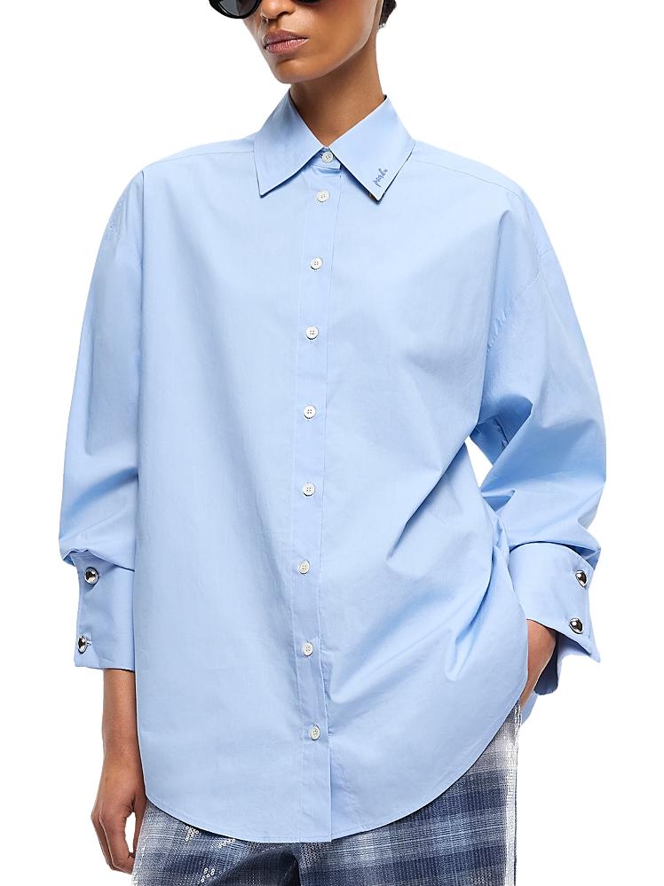 PINKO clementi oversized cotton shirt